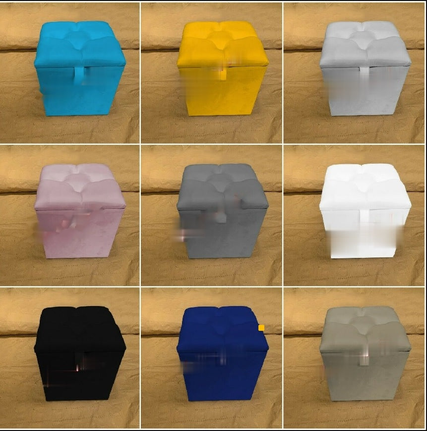 Spanish Diamante Small Ottoman Storage Box Bench Pouffe — APEX ...